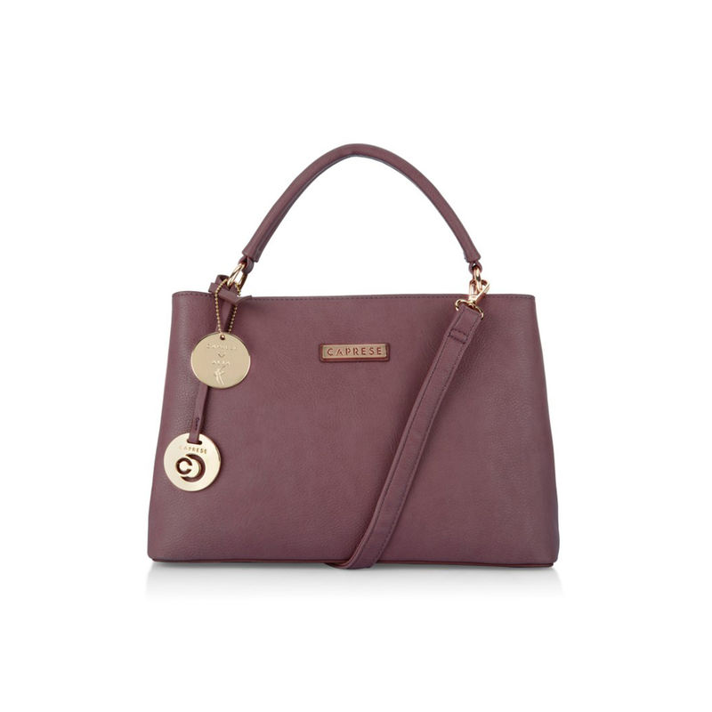 Buy Caprese Monna Md Mauve Satchel Bag Online