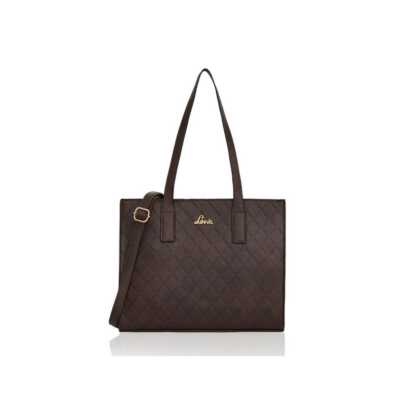 Buy Lavie Vex Women's Medium Satchel Handbag (Brown) (One Size) Online