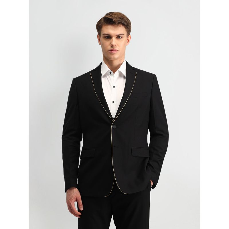 Buy Arrow Men Zero Calorie Slim Fit Solid Blazer Online
