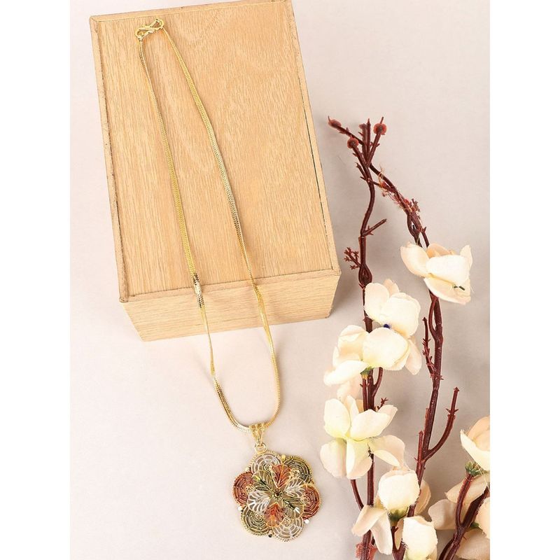 Buy Anika's Creations Designer Gold Platted Multi Colour Strings Design ...