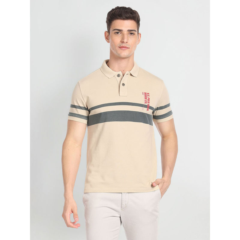 Buy U.S. Polo Assn. Denim Co. Horizontal Engineered Stripe Cotton Polo ...