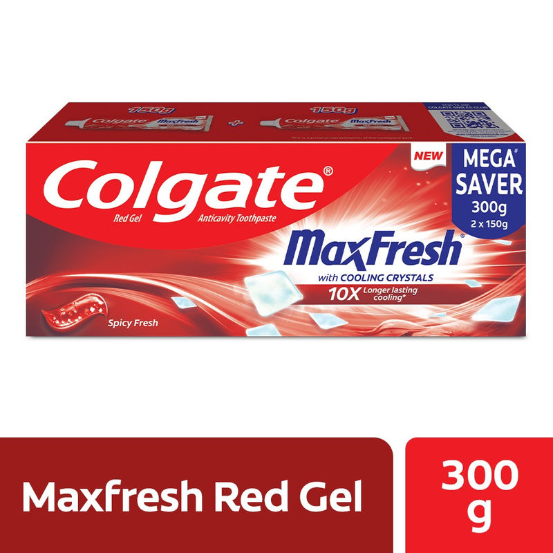 Buy Colgate Maxfresh Toothpaste, Red Gel Paste With Menthol For Super ...