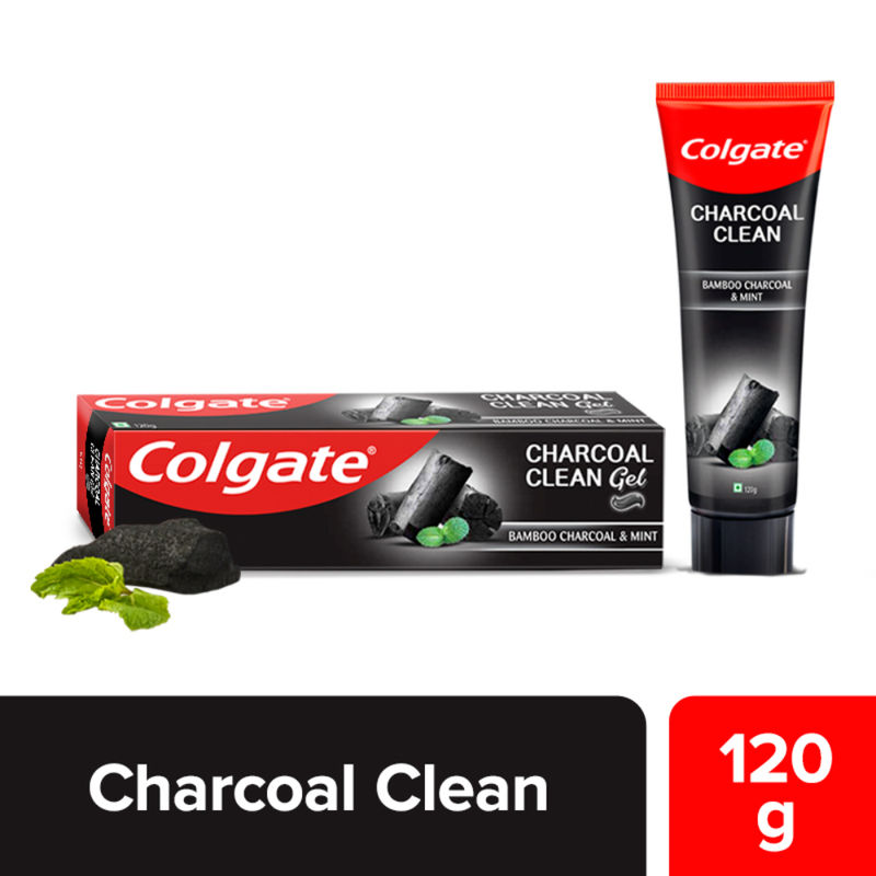 Buy Colgate Charcoal Clean Toothpaste, Black Gel Paste (120gm) Online