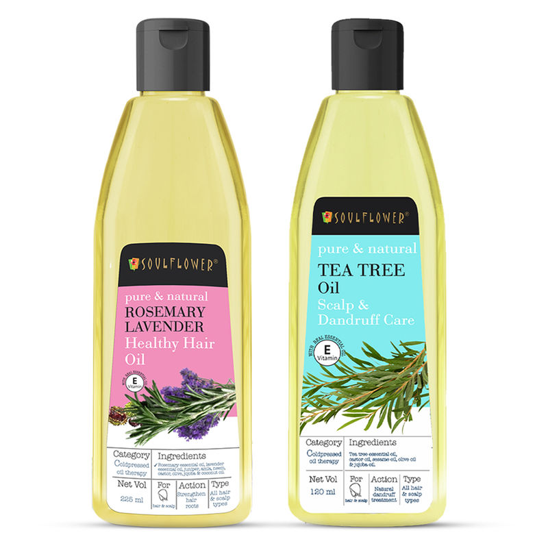 Buy Soulflower Organic Rosemary Lavender & Tea Tree Hair Oil Best ...