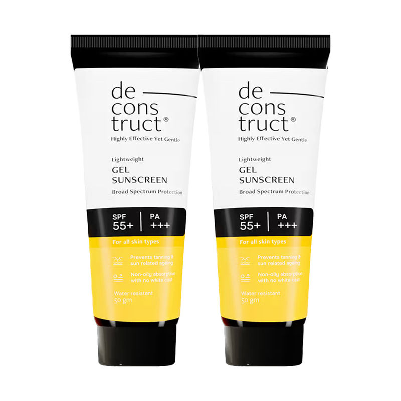 Buy Deconstruct Lightweight Gel Sunscreen For Oily Skin - Pack of 2 Online