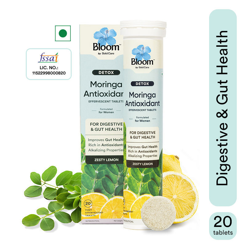 Buy Bloom by Boldcare Moringa Antioxidant Effervescent Tablets For Gut ...