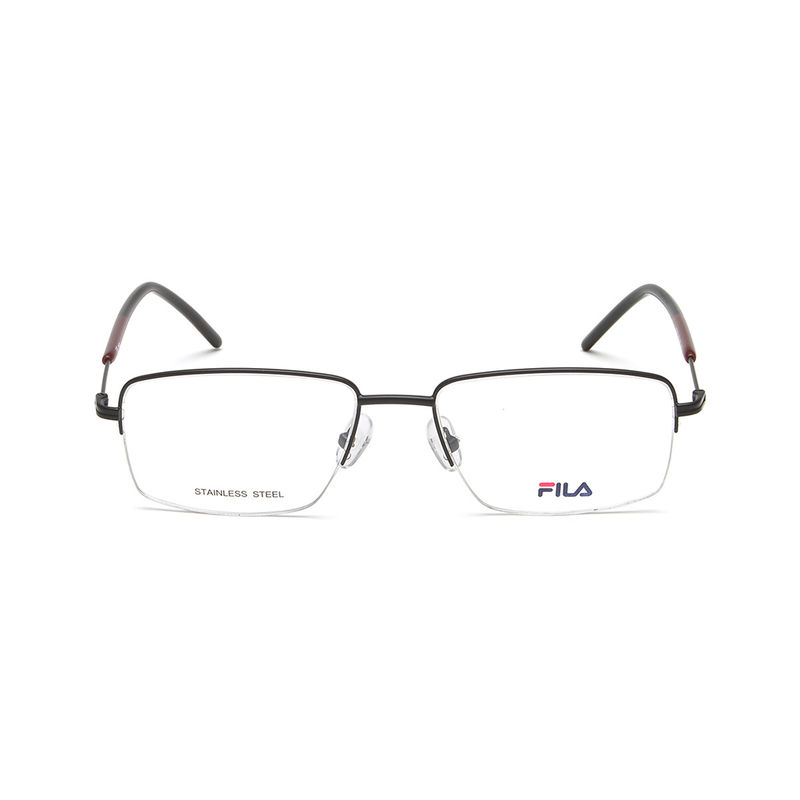 Buy FILA Rectangular Sunglass Half Rim Matt Black Frame (52) Online