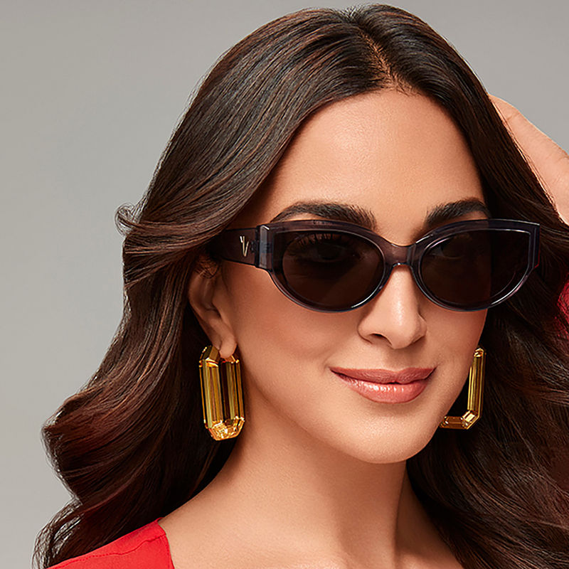 Vincent Chase Gold Grey Transparent Full Rim Cat Eye Glam Slam Vc ...