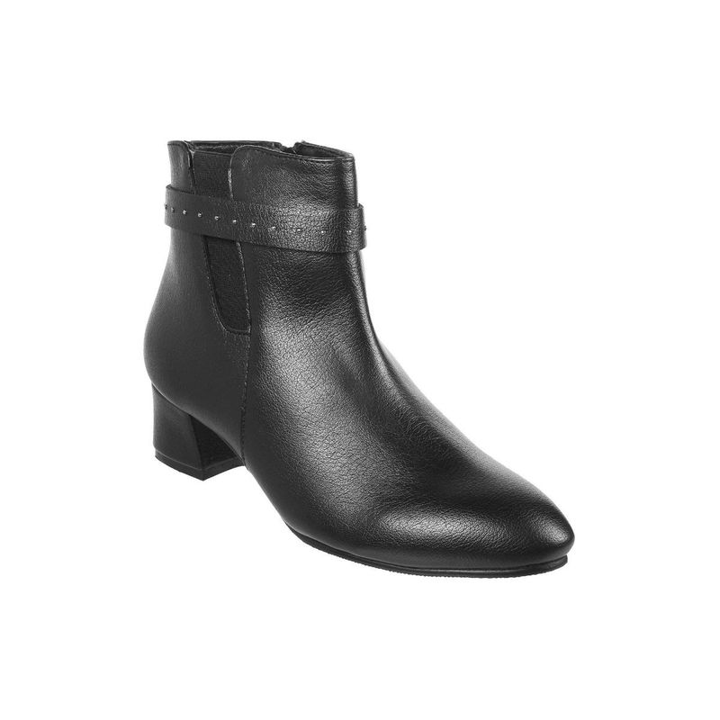 Buy Metro Black Solid Casual Boots Online