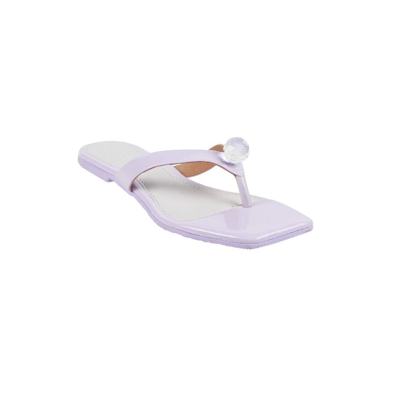 Buy Metro Womens Purple Flat Chappals Online