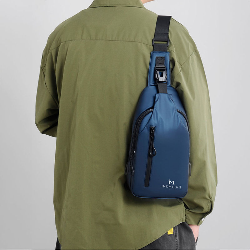 Buy Inkmilan Blue Lightweight Smart Chest Bag Online