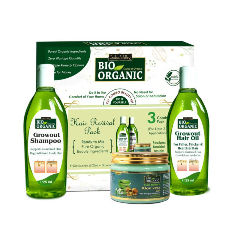 Indus Valley Bio Organic Hair Revival Gift Pack Diy Kit: Buy Indus ...