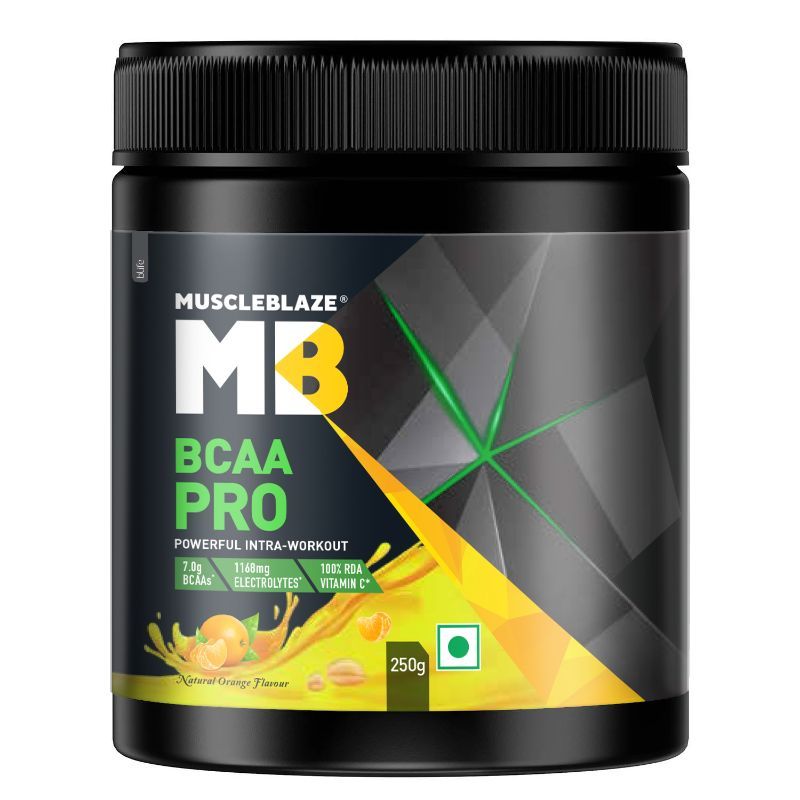 Buy MuscleBlaze Bcaa Pro, Powerful Intra Workout - Natural Orange Online