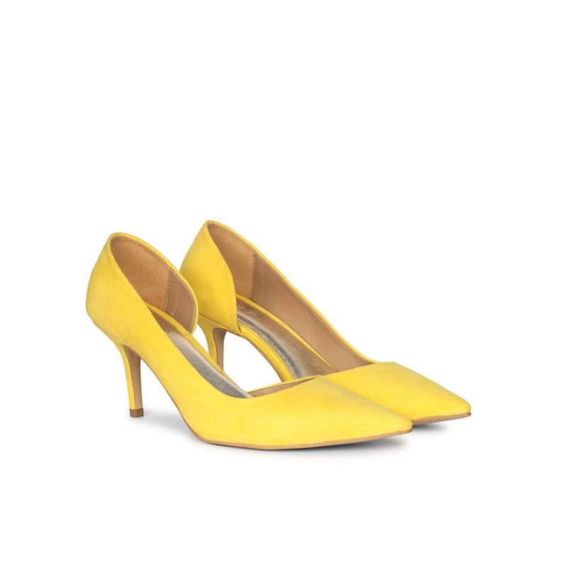 Buy Saint G Women Yellow Suede Leather Pumps Online