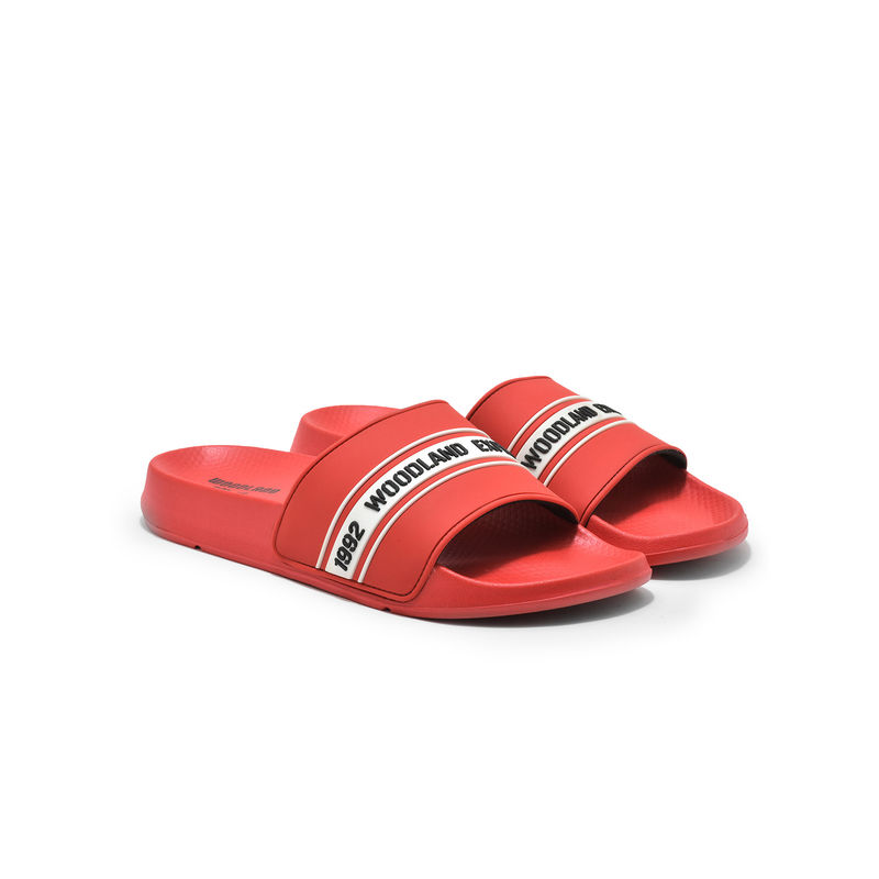 Buy WOODLAND Mens Red Sliders Online