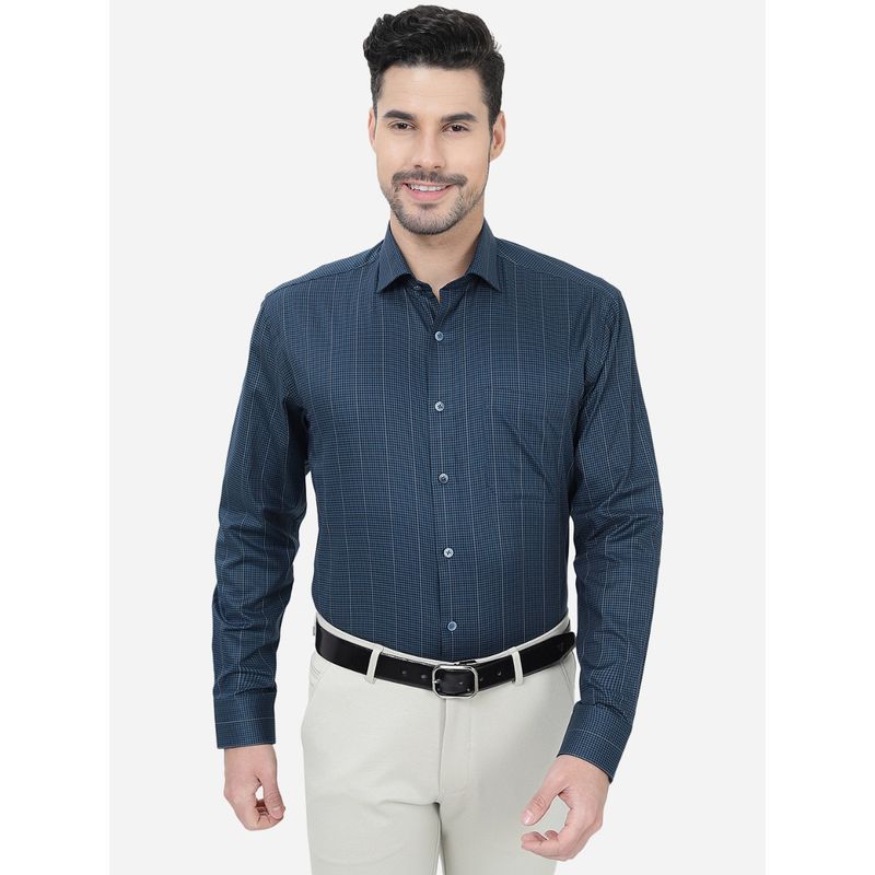 JadeBlue Men Navy Blue Stripes Regular Fit Formal Shirt: Buy JadeBlue ...