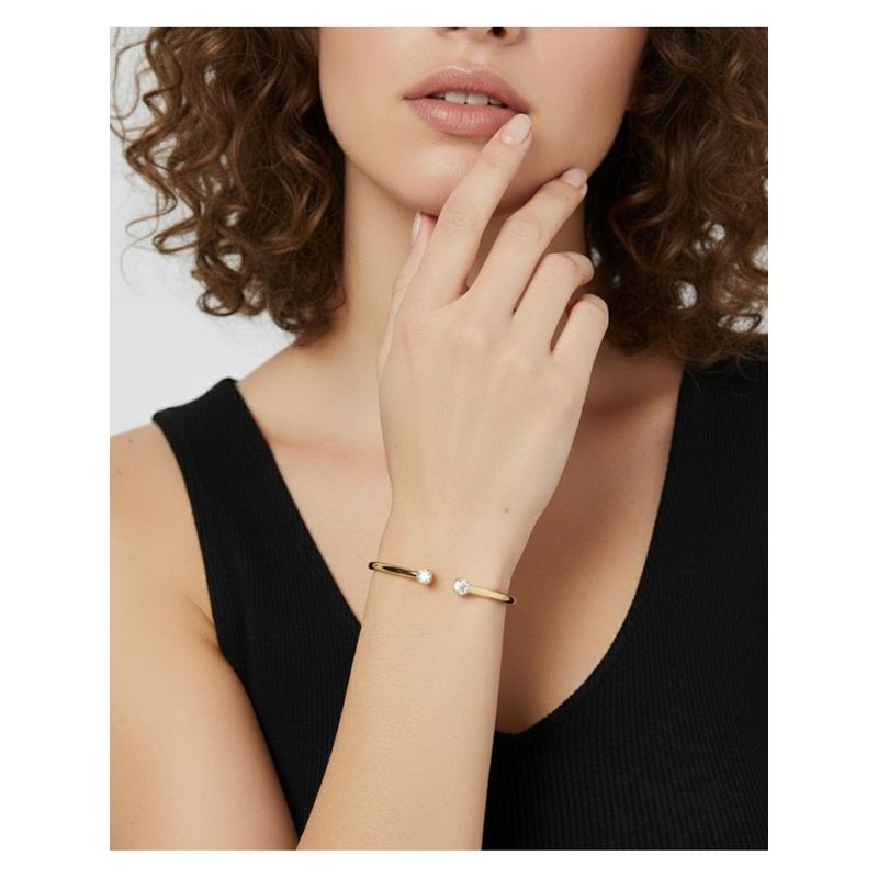 Buy Shopsiiri Gold Twinkle Twin Cuff Resizable Bracelet Online