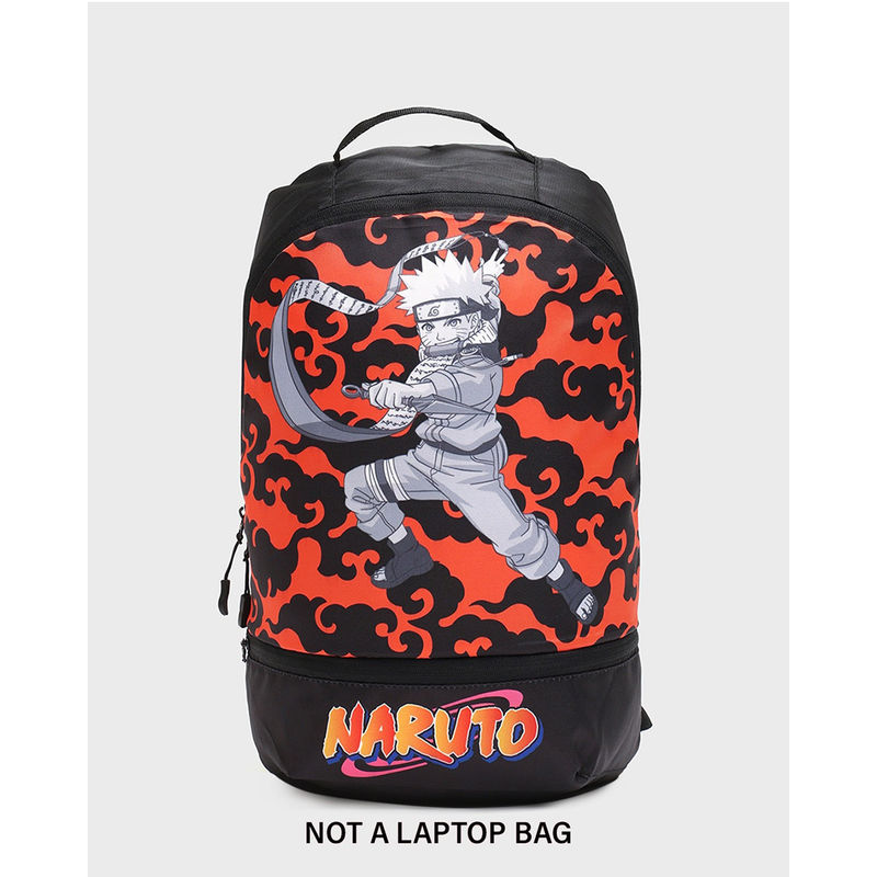 Buy Bewakoof Unisex Black Naruto Scroll Printed Small Backpack Online