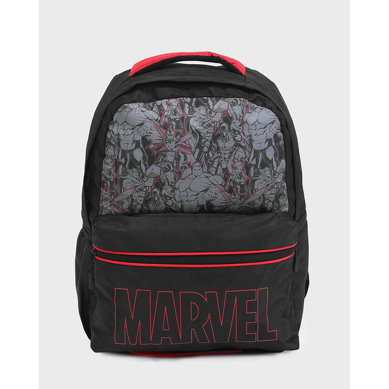 Buy Bewakoof Official Marvel Merchandise Unisex Black Marvel Printed ...