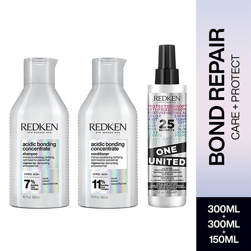 Buy Redken Hair Protect Combo - Acidic Bonding Concentrate Shampoo ...