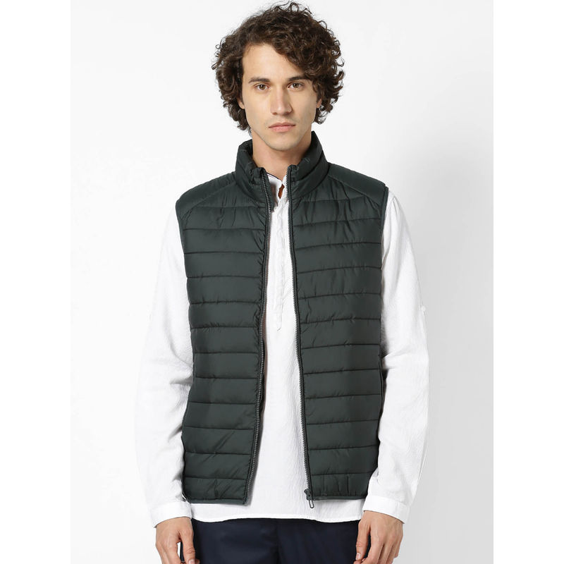 Buy Celio Green Solid Jacket Online