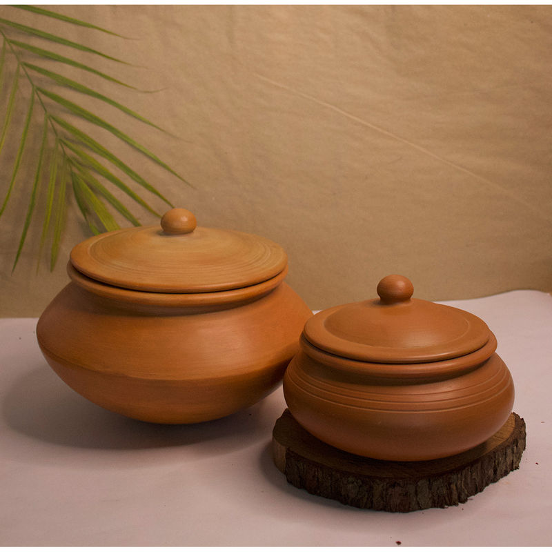 Buy Mittihub Combo Pateli Handi 3 Litres & Dahi Handi 1 Litre Online