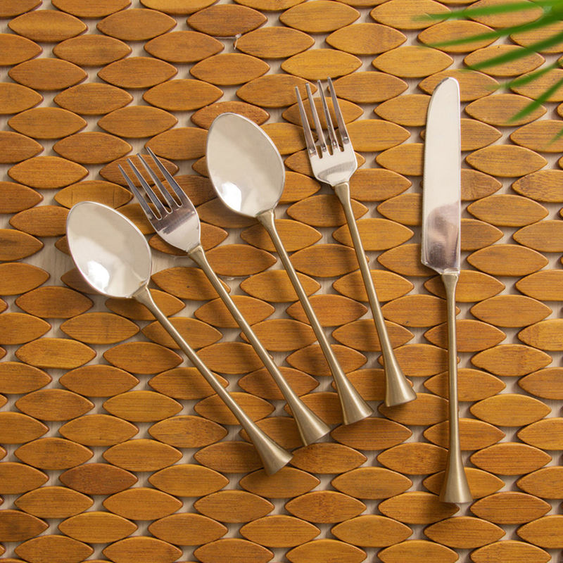 ExclusiveLane Hand-Crafted Table Cutlery Set In Stainless Steel and ...