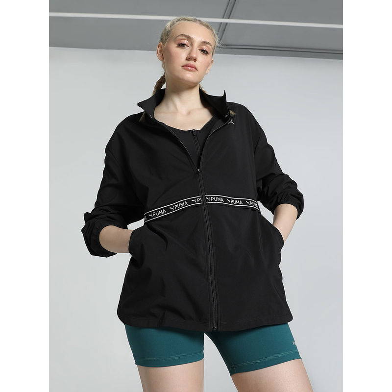 Buy Puma Woven Elastic Q4 Womens Black Woven Jackets Online