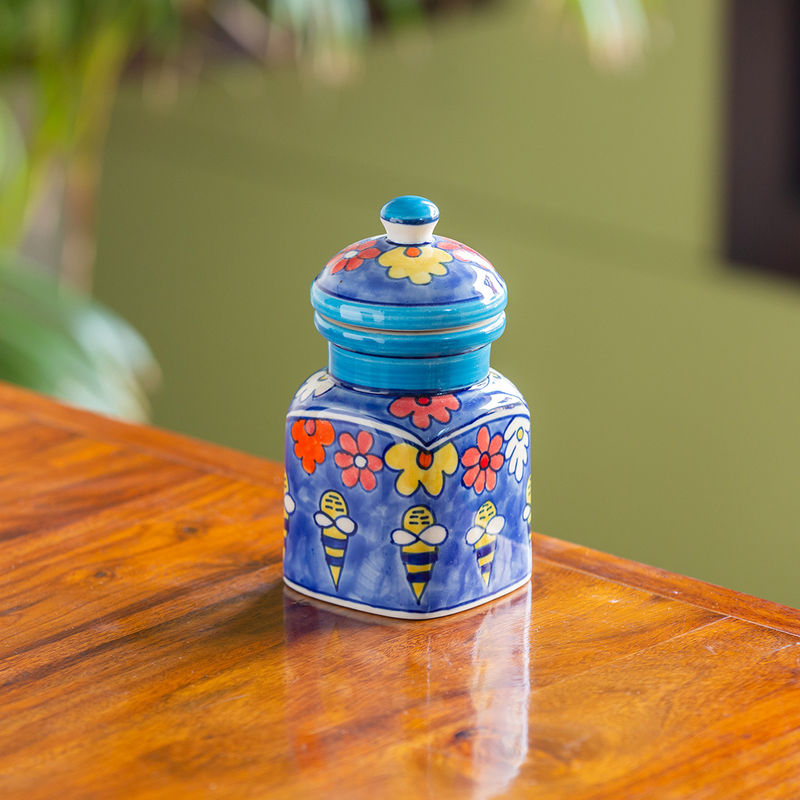 ExclusiveLane The Bee Collective' Ceramic Multi-Purpose Storage Jar ...