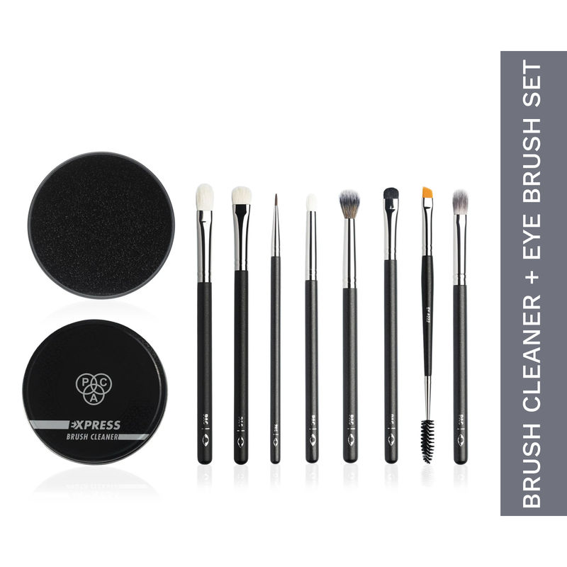 Buy PAC Eye Series Brush Set (8 Brushes) with Cleaner Combo Online