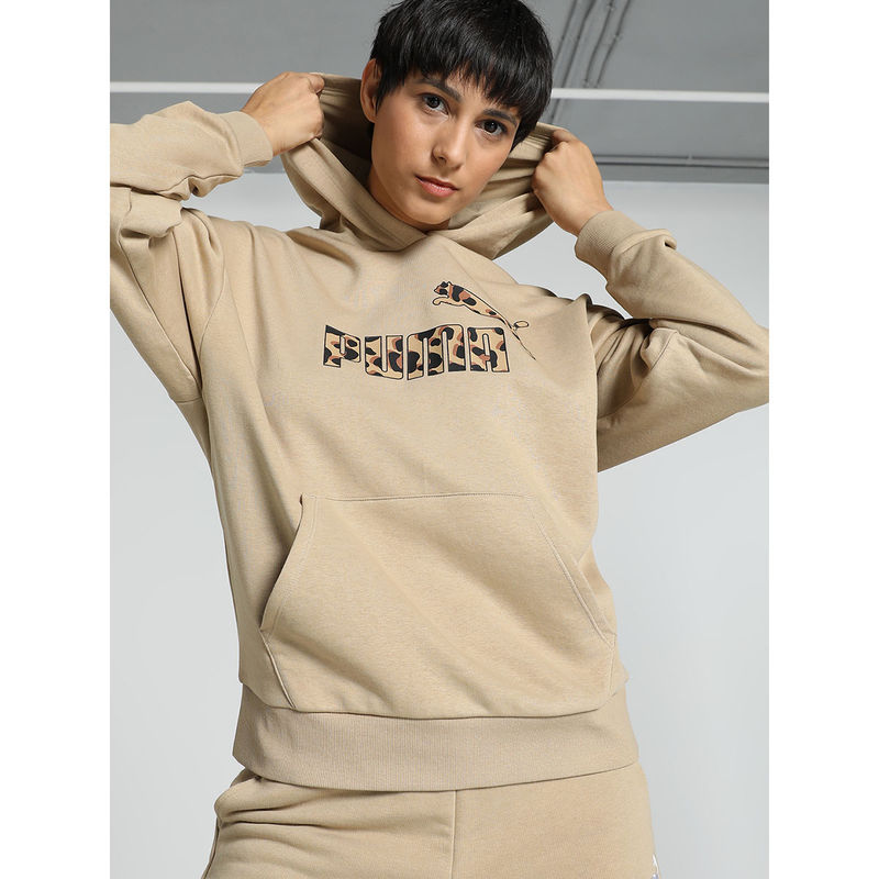 Buy Puma Essentials Animal Tr Womens Beige Hoodie Online