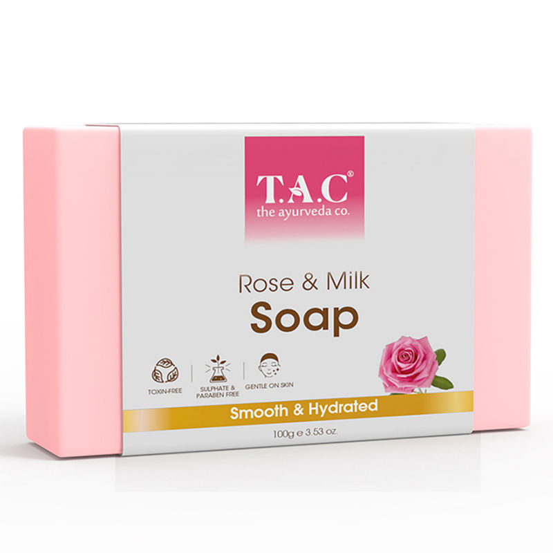 Buy TAC - The Ayurveda Co. Rose & Milk Soap For Smooth & Hydrated Skin ...