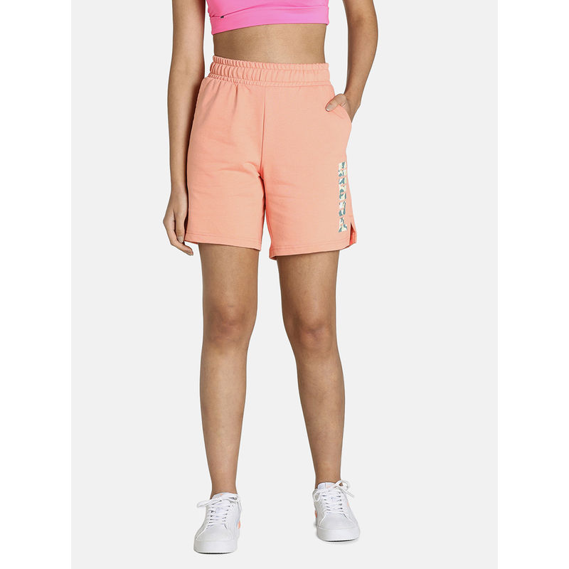 Buy Puma Graphic Shorts I Women Orange Shorts Online