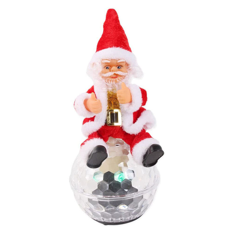 Buy Itsy Bitsy Christmas Toy Santa Sitting On Globe Filled Red Online