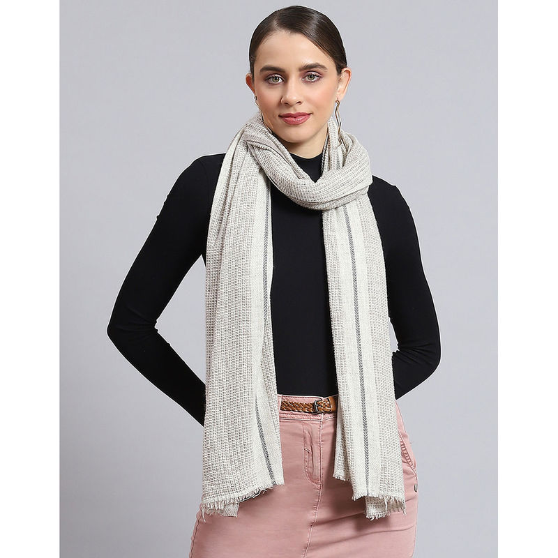 Buy Monte Carlo Grey Solid Stoles Online