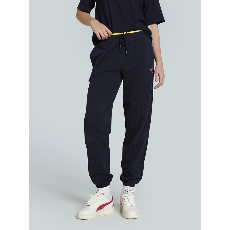 Buy Puma Wardrobe Ess Womens Blue Joggers Online