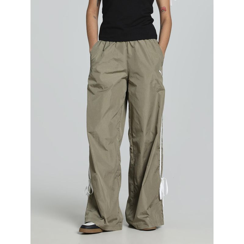 Buy Puma MODERN DELIGHT Womens Olive Trackpants Online