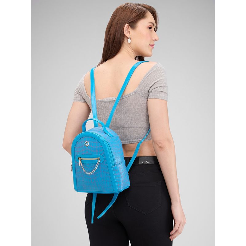 Buy Caprese Women Blue Mist Fashion Backpack (S) Online