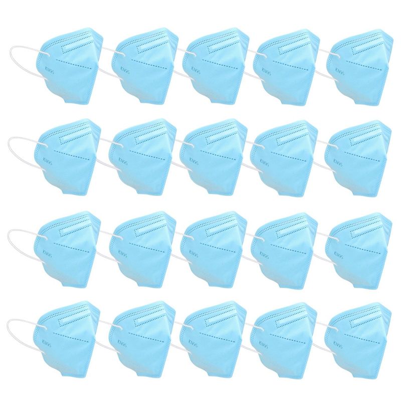 OOMPH Pack Of 20 Kn95/n95 Anti-pollution Reusable 5-layer Mask (blue ...