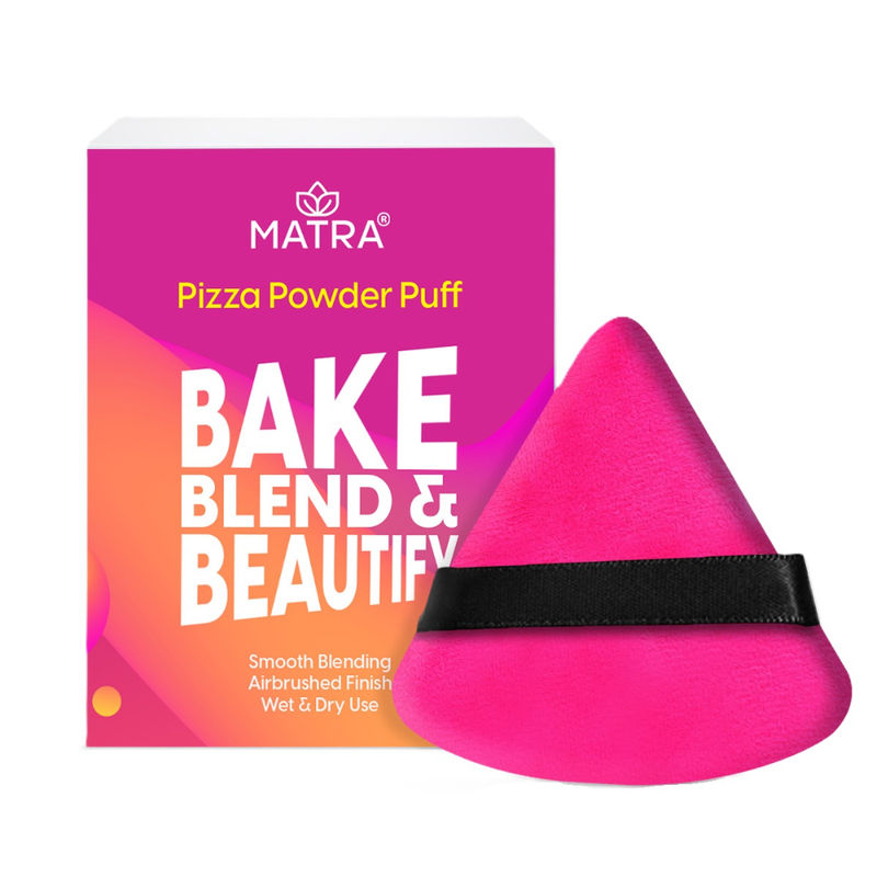Buy Matra Triangle Powder Puff Makeup Pizza Puff Sponge Finger Pad with ...
