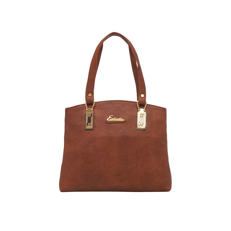 Esbeda Solid Pu Synthetic Fabric Handbag - Tan: Buy Esbeda Solid Pu ...