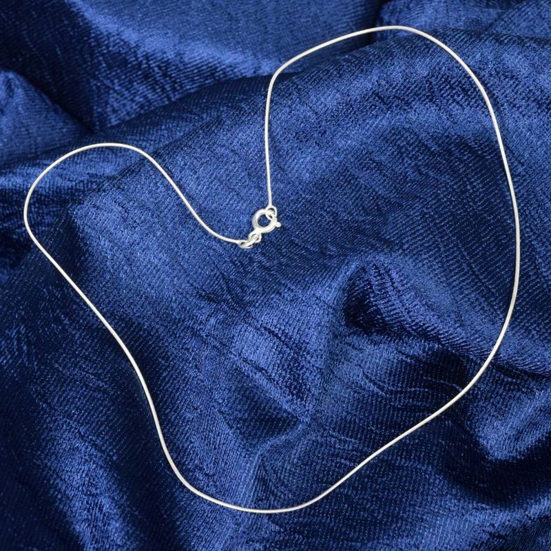 Buy Margento Jewels 925 Sterling Silver Plain Snake Chain -16 Inch Online