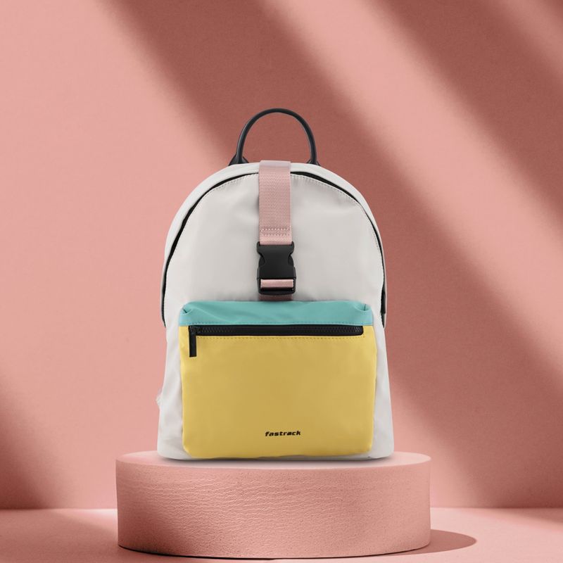 Buy Fastrack Colorblock Nylon Backpack for Women Online