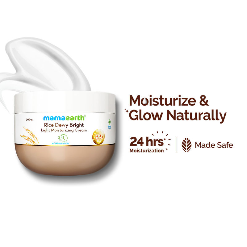 Buy Mamaearth Rice Dewy Bright Light Moisturizing Cream Online
