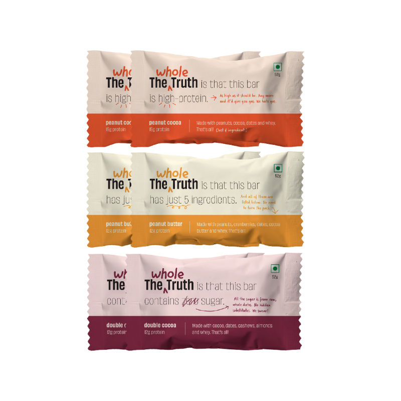 Buy The Whole Truth Protein Bars -the Peanut Heavy Box - Pack of 6 Online