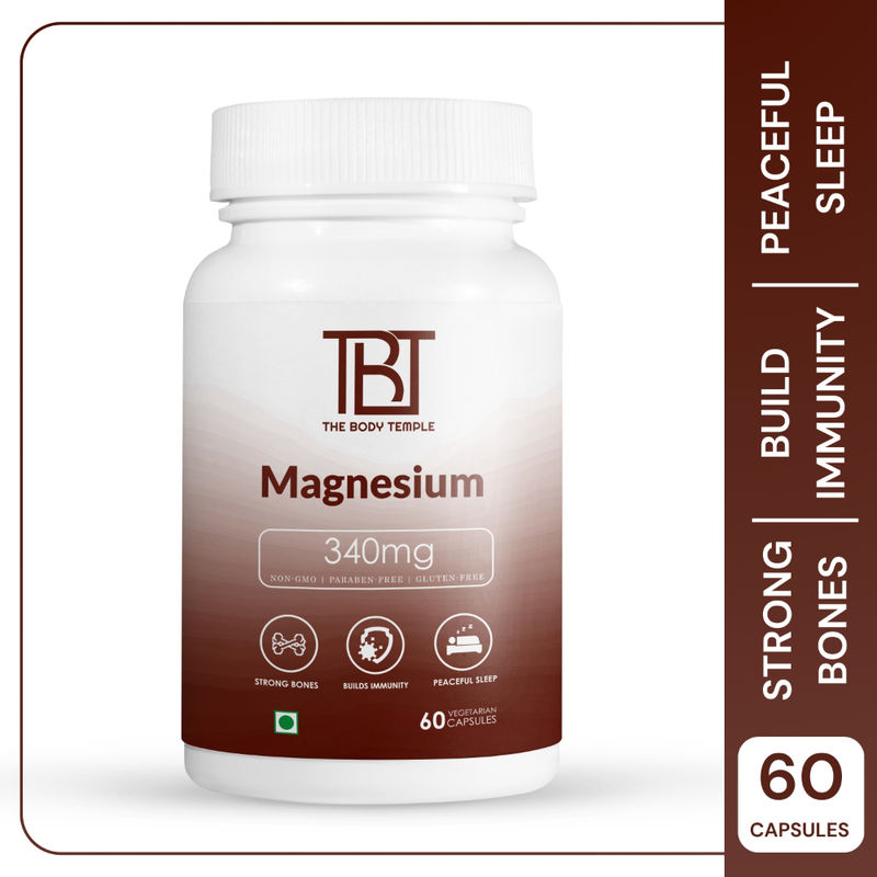 Buy The Body Temple Magnesium 340 mg Capsules Online