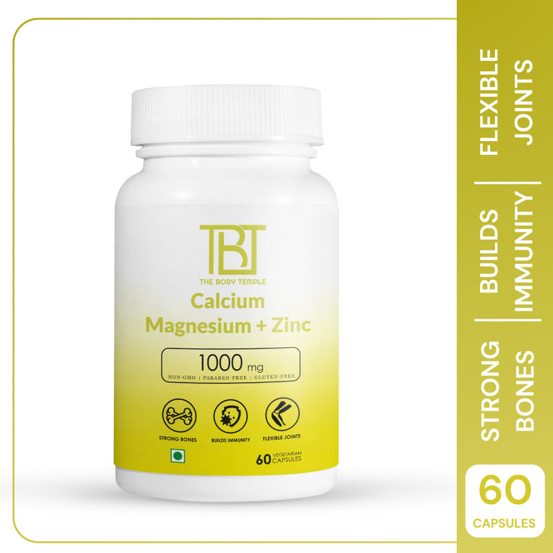 Buy The Body Temple Calcium Magnesium + Zinc Capsules Online