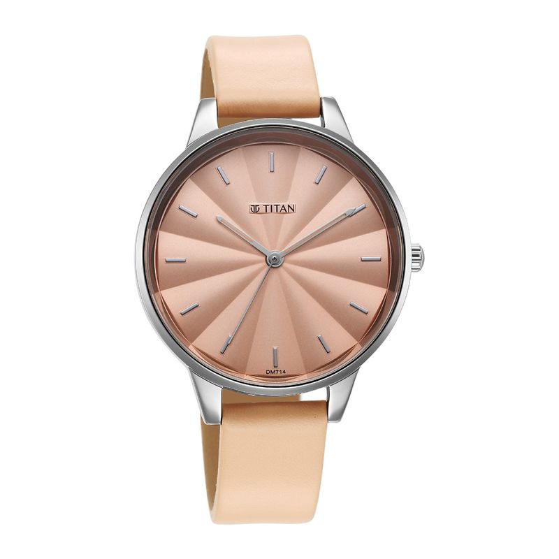 Buy Titan 2648Sl07 Pink Dial Analog Watch For Women Online