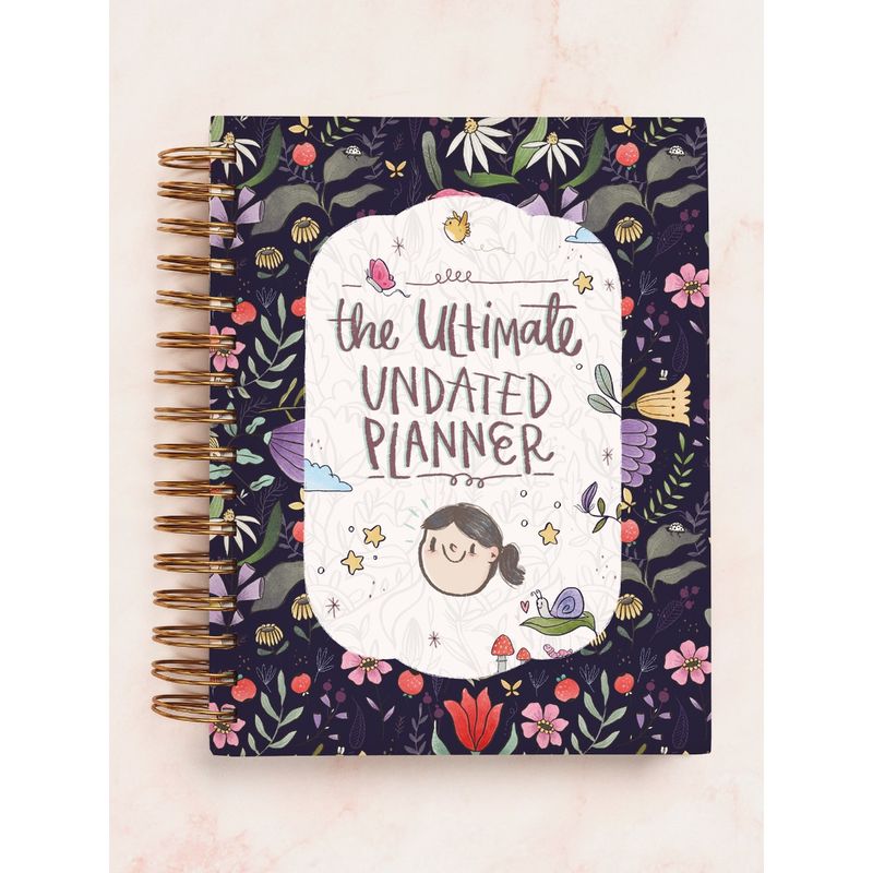 Buy Happywagon Purple Florals Ultimate Undated Planner Online