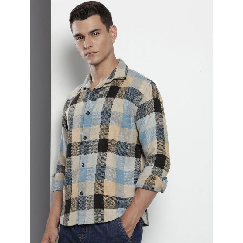 Buy The Indian Garage Co Men Relaxed Fit Multi-Color Checked Full ...